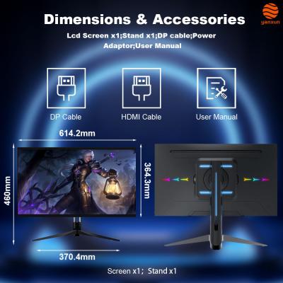 Cina Monitor con pannello IPS 4K da 27 pollici 180Hz, risoluzione UHD, staffa fissa, monitor da gioco in vendita