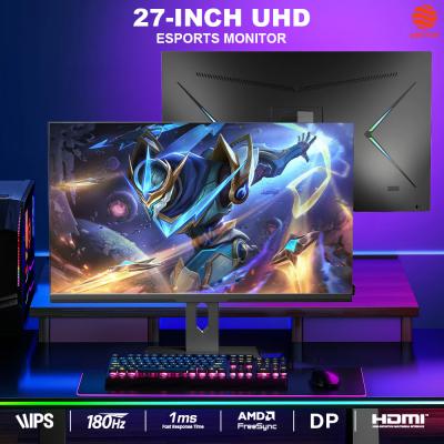 Cina 4k Gaming Monitor 27 Inch UHD Risoluzione 180hz Fissato Bracket Computer Monitor 300cd/M2 in vendita