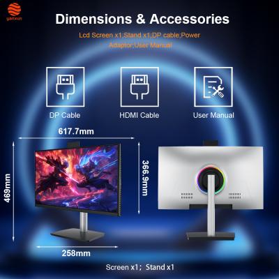 China 27 Inch UHD Resolution TF Gaming All-in-One Computer Monitor, 2K IPS Panel 100Hz with Fixed Bracket for sale