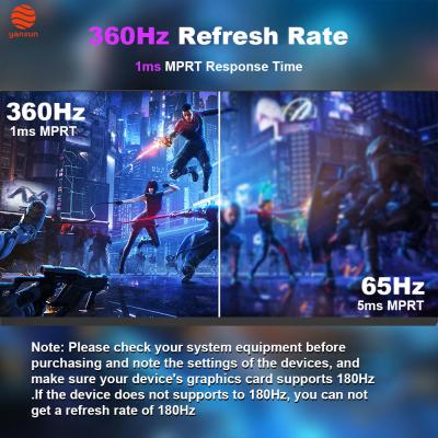 China 27-Inch Gaming Monitor: UHD Resolution, 2560x1440 2K IPS Panel, 360Hz High Refresh Rate (No Motion Blur for Fast Games) & Stable Fixed Bracket – Great for Competitive Gaming, Streaming & Daily Visual for sale