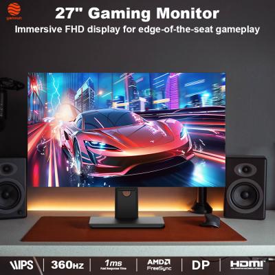 China 27-Inch Gaming Monitor: UHD Resolution, 2560x1440 2K IPS Panel, 360Hz High Refresh Rate (No Motion Blur for Fast Games) & Stable Fixed Bracket – Great for Competitive Gaming, Streaming & Daily Visual for sale