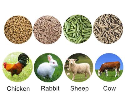 Cina attrezzatura 1-10 Ton Per Hr dell'alimentazione del bestiame delle pecore della mucca di 6mm - di 1mm in vendita