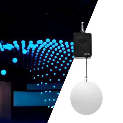 China SJ36 White LED Ball Lamp Stage Lifting Equipment 45W 3in1 Color-Changing Lighting for Weddings KTV Shopping Malls DMX512 Control for sale