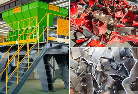 Industrial Scrap Metal Double Shaft Shredding Machine Metal Crusher 6