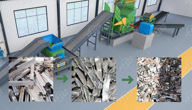 Industrial Scrap Metal Double Shaft Shredding Machine Metal Crusher 13