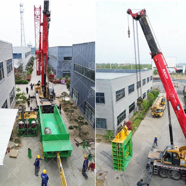 Industrial Scrap Metal Double Shaft Shredding Machine Metal Crusher 17