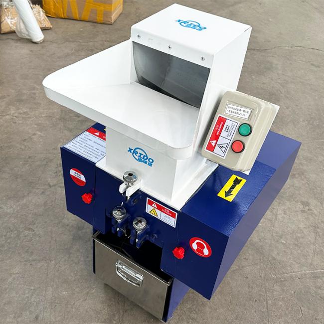 Plastic crusher machine close-up