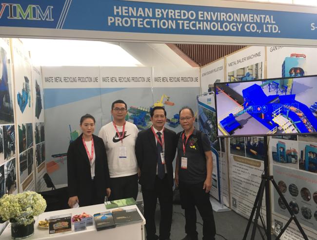 Plastic recycling facility using our machine