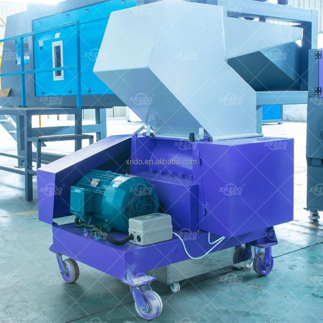 Plastic crusher safety features