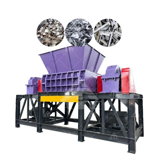 Quality Aluminum Rim Sheet Metal Shredder TUV Twin Shaft Shredder Machine for sale