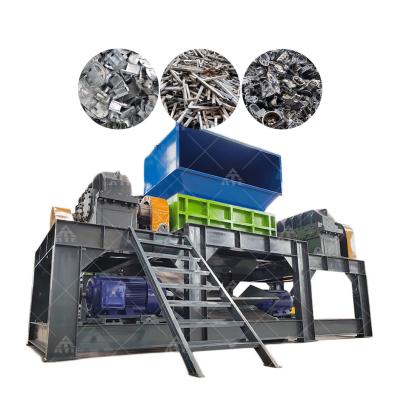 China Engine Wheel Aluminum Shredder Waste Recycling Dual Shaft Shredder for sale