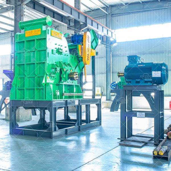 Quality Aluminum Copper Wire Radiator Shredder Hammer Mill Metal Crusher Scrap Steel for sale