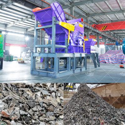 China Aluminum Crushing Machine UBC Aluminum Cans Car Body Recycling Crusher Machine for sale