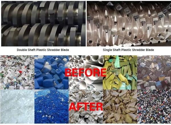 Quality High Efficiency Waste Shredder Machine Automatic Plastic Twin Shaft Shredder for sale