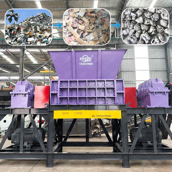 Quality Waste Shredder Machine Small Metal Crusher Machine Carton Shredder Price for sale