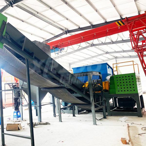 Quality Twin Shaft Shredder 300-22000Kg/Hour Aluminum Scrap Shredder for sale