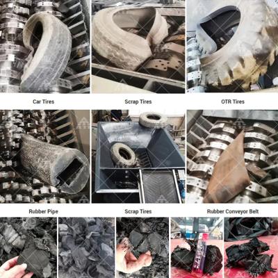 China 2t/D-3t/D Tyre Recycling Machine Tire Crusher Waste Rubber Tyre Shredder Machine for sale