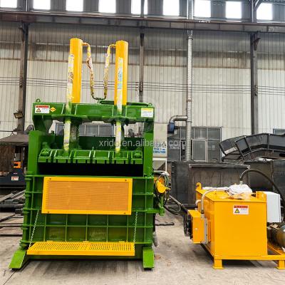 China Vertical Tyre Baler Machine Iron Metal Hydraulic Press Baler for sale