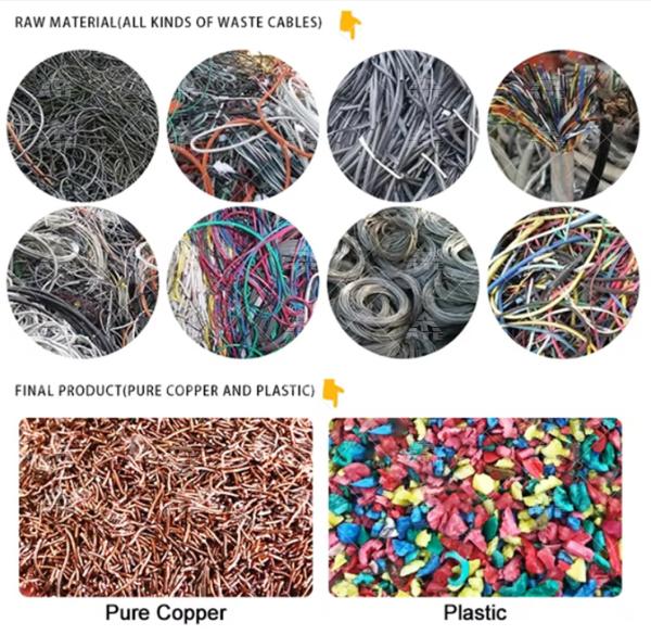 Quality Automatic Recycling Scrap Cable Wire Recycling Plant Copper Granulator Machine for sale