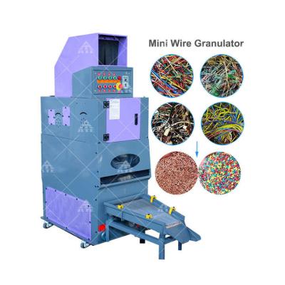 China Scrap Copper Granules Separator Cable Wire Copper Mini Cable Granulator Machine for sale