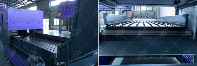 Optical sorting machine components