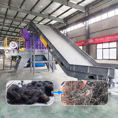 China Trituratore per filo d'acciaio per pneumatici a pirolisi ad alta efficienza, pre-trituratore per rifiuti d'acciaio, macchina per il riciclaggio di filo d'acciaio e rottami metallici for sale