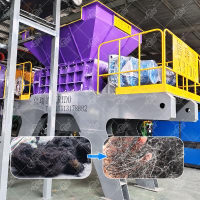 China Trituratore per pneumatici con filo d'acciaio PLC per rottami metallici e rifiuti di acciaio for sale