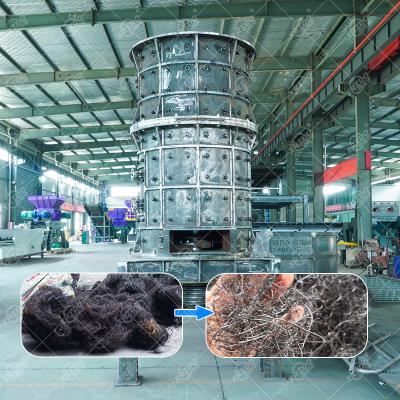 China Frantumatore per filo d'acciaio da pneumatici pirolitici, pre-frantumatore per rottami metallici, macchina per il riciclaggio del filo d'acciaio for sale