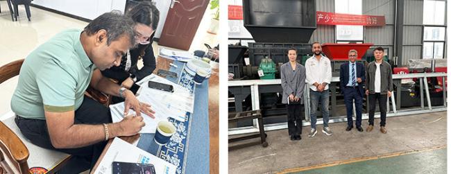 Customer visiting our facility