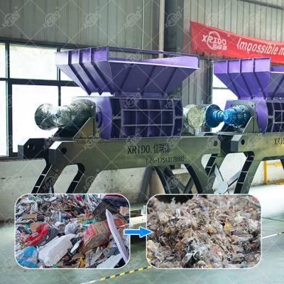 China Industrial Double Shaft Shredder for Car Bumpers Metal Plastic Waste for sale