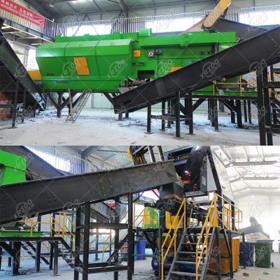 China 20T/D Waste Sorting Machine with 90 KW Power for Solid Waste Recycling for sale