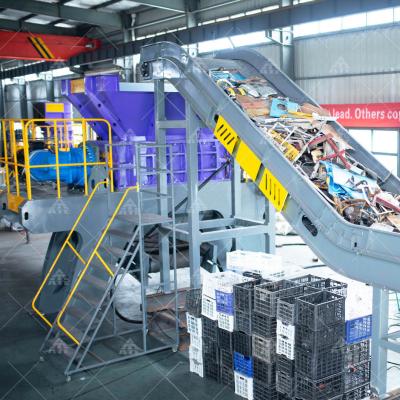 China 75 kW Power 13600 kg Weight Automatic Operation Double Shaft Metal Shredder for Industrial Recycling for sale