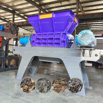 China Double Shaft Metal Shredder Machine with 90 kW Power 20100 kg Weight and 9CrSi/D2/SKD-11 Blades for sale