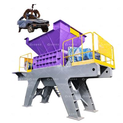 China Heavy Duty Dual Shaft Metal Shredder for Car Shell Body and Mixed Steel Scrap with Output Sizes ≥5mm for sale