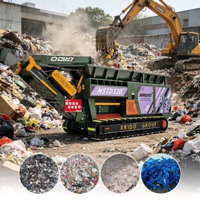 China Tracked Mobile Shredder Machine with Double Shaft Design for High Efficiency Shredding and Quiet Operation for sale