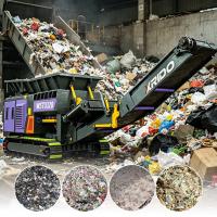 China Double Shaft Crawler Mobile Shredder Machine 200-2200mm Input High Efficiency Shredding for sale