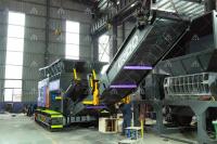 China Double Shaft Crawler Mobile Shredder 200-2200mm Input for Solid Waste for sale