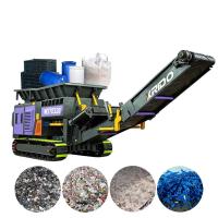 China Double Shaft Mobile Shredder 200-2200mm Input High Efficiency Tracked Shredding Machine for sale