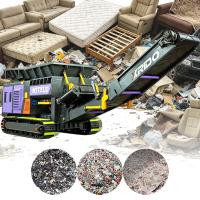 China Double Shaft Crawler Mobile Shredder 200-2200mm Input High Efficiency Shredding for sale