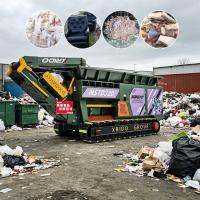 China Double Shaft Crawler Mobile Shredder Machine 200-2200mm Input High Efficiency Shredding for sale