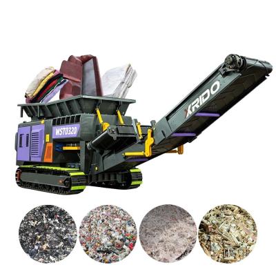 China Double Shaft Design Crawler Mobile Shredder Machine with High Efficiency Shredding and Quiet Operation for sale