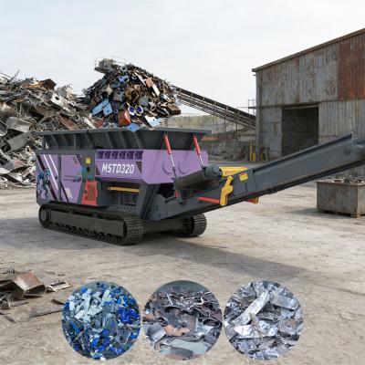 China Professional 99% Recovery Rate Crawler Mobile Shredder Machine with 239 kW Power and 40 Tons Per Hour Capacity for sale