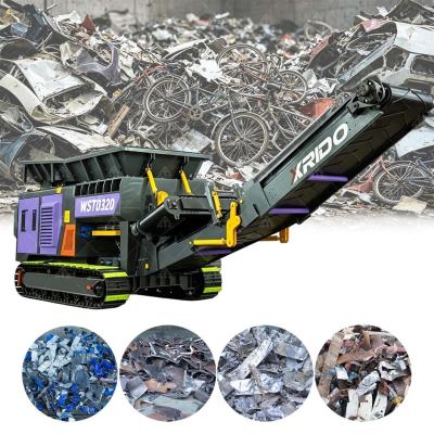China High Productivity Crawler Mobile Shredder with 40 Tons Per Hour Capacity and Stainless Steel Components, CE ISO TUV Certified for sale