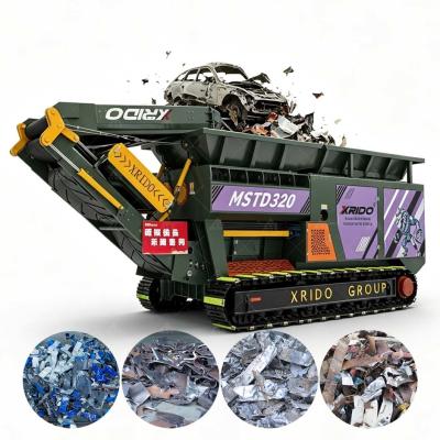 China High Efficiency Crawler Mobile Shredder Machine with 40 Tons Per Hour Capacity and Stainless Steel Construction CE ISO TUV Certified for sale