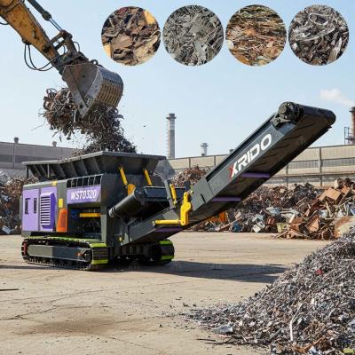 China 40 Tons Per Hour Stainless Steel Construction CE ISO TUV Certified Crawler Mobile Shredder Machine for sale