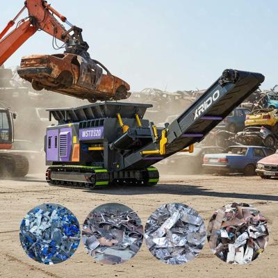 China 40 Tons Per Hour Stainless Steel Construction CE ISO TUV Certified Crawler Mobile Shredder for sale
