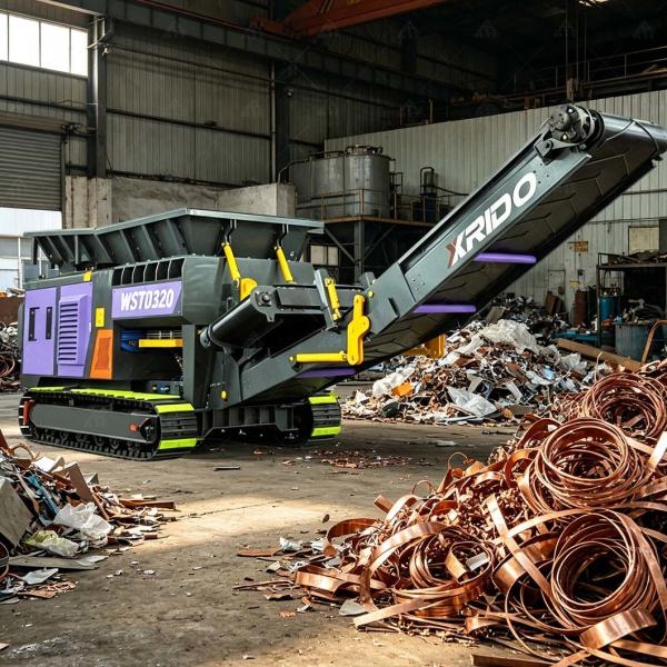 Quality 40 Tons Per Hour Stainless Steel Construction CE ISO TUV Certified Crawler Mobile Shredder Machine for sale