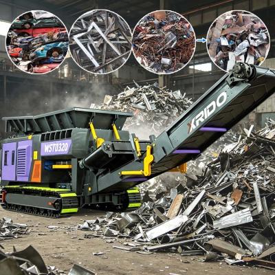 China High Productivity Crawler Mobile Shredder with Long Service Life and Easy Operation for Metal Scrap Processing for sale