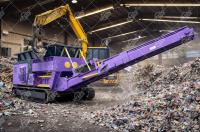 China Tracked Mobile Shredder High Torque 200kW On Site Waste Processing Machine for Construction and Municipal Solid Waste for sale
