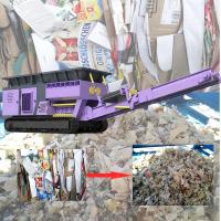China Tracked Mobile Waste Shredder High Torque 2000mm Blade Customizable for Solid and Soft Materials for sale